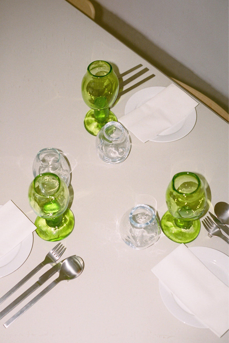 ADDLED TALL GLASS APPLE – RiRa Objects