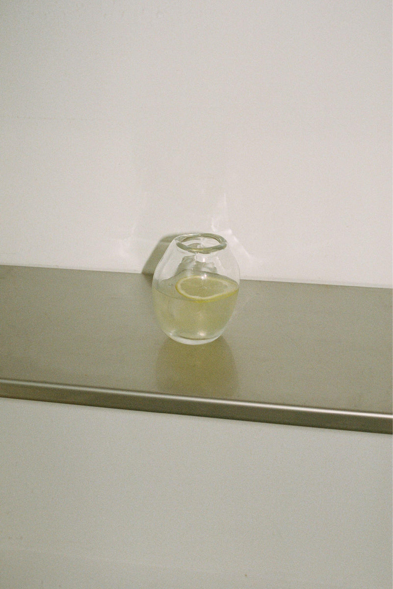 ADDLED SHORT GLASS CLEAR – RiRa Objects